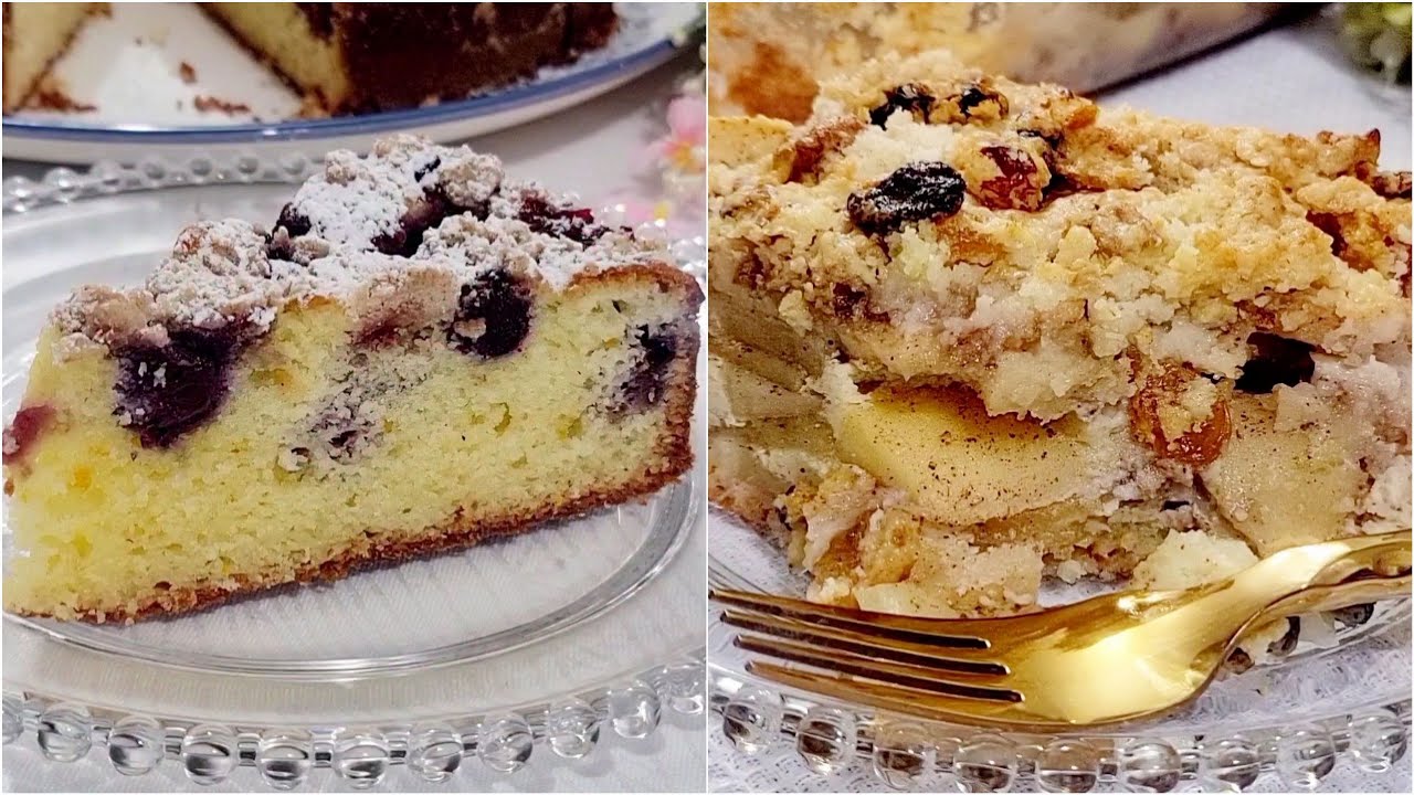 BOLO (CUCA) DE LARANJA COM FRUTAS VERMELHAS E TORTA DE MAÇÃ! RECEITAS ...