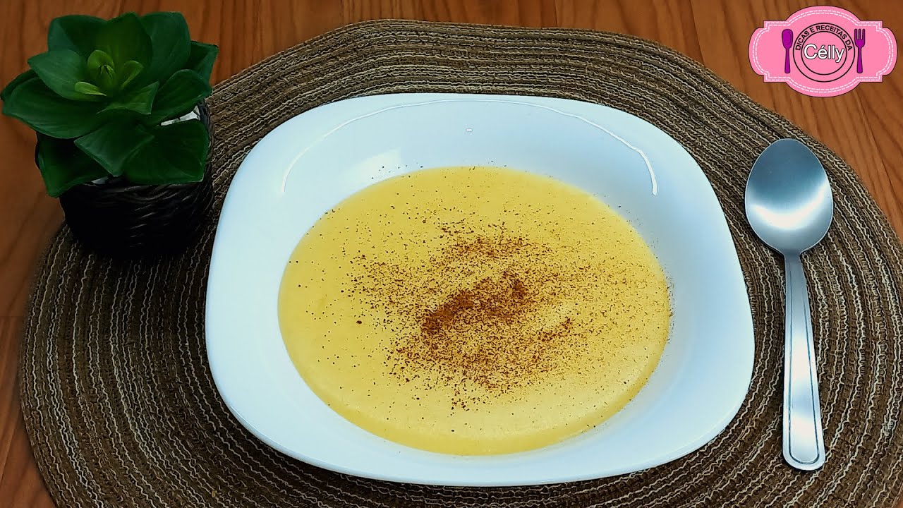 MINGAU DE FUBA (ANGU DOCE) FÁCIL E DELICIOSO